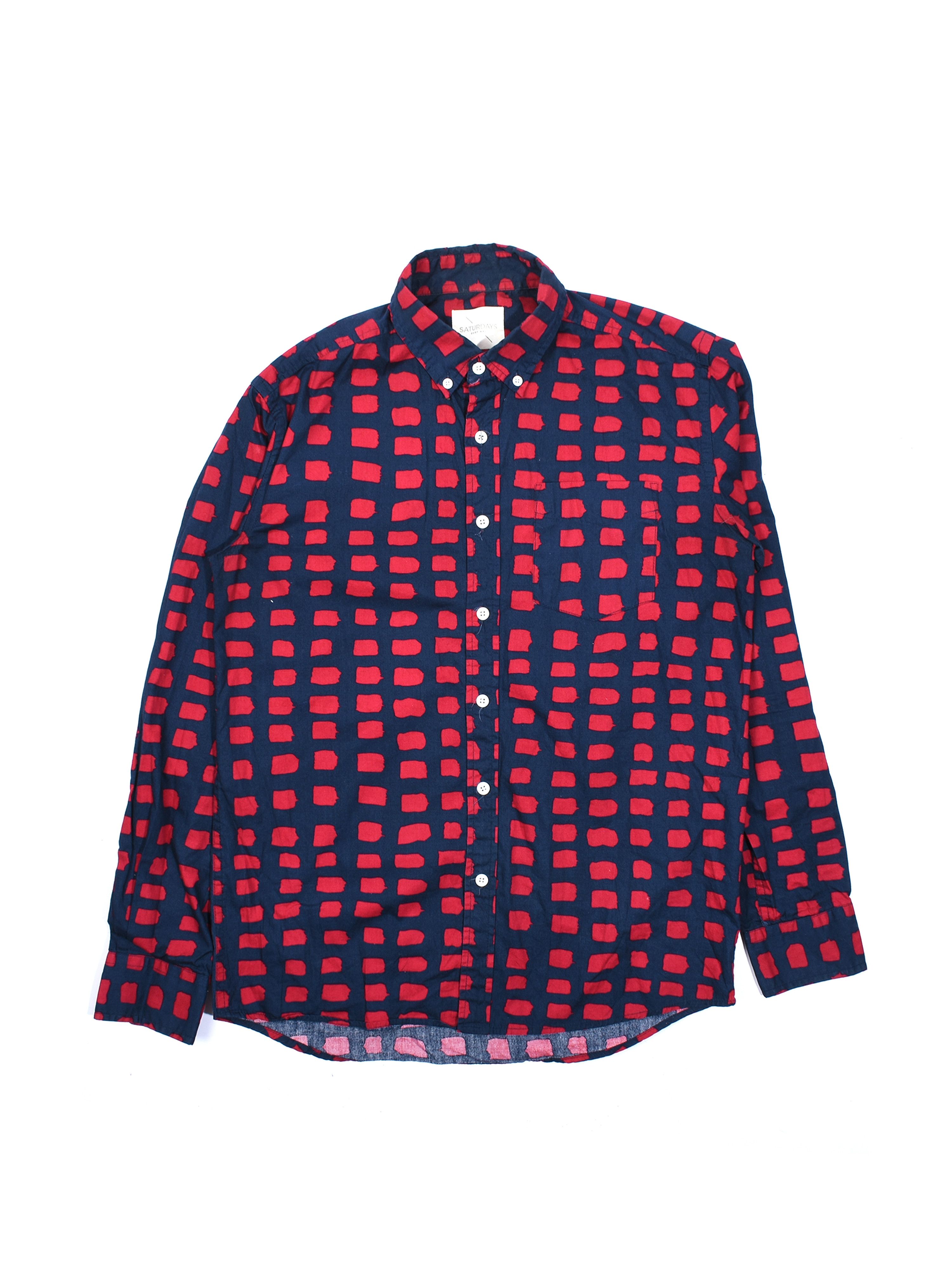 Saturdays New York City Square Pattern Button up | Grailed