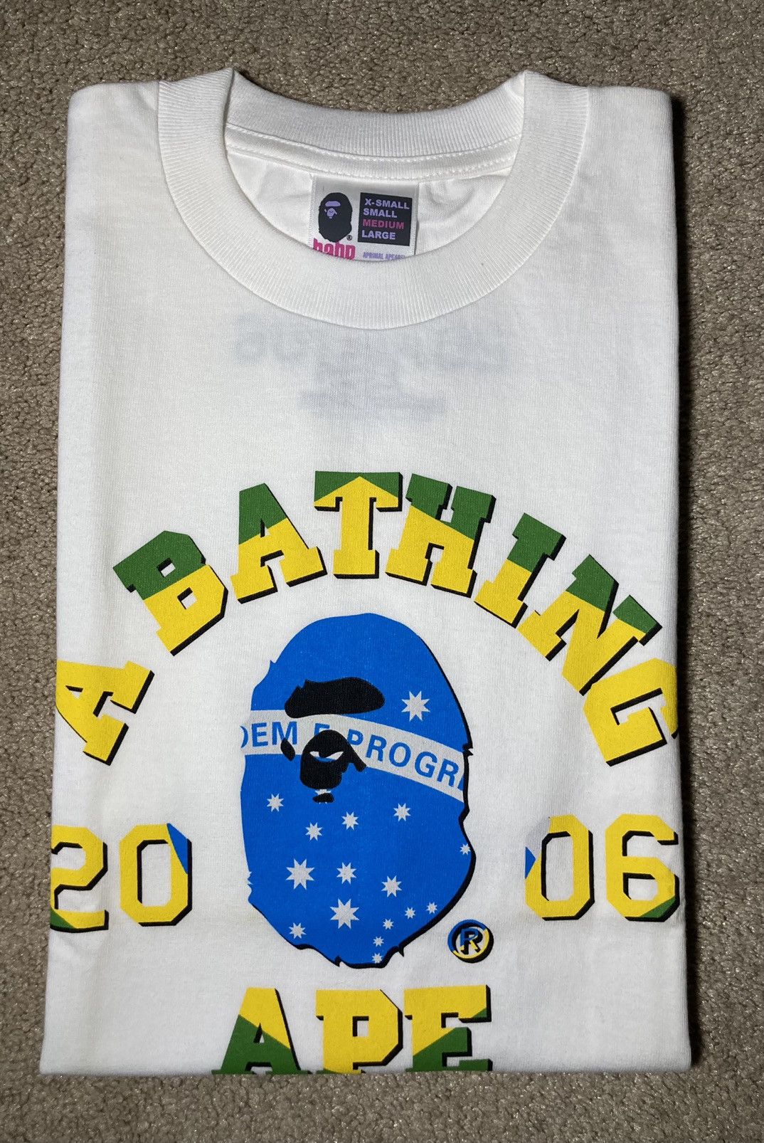 Bape 2006 Bape Brazil World Cup Tee Medium Soccer Ape Football | Grailed