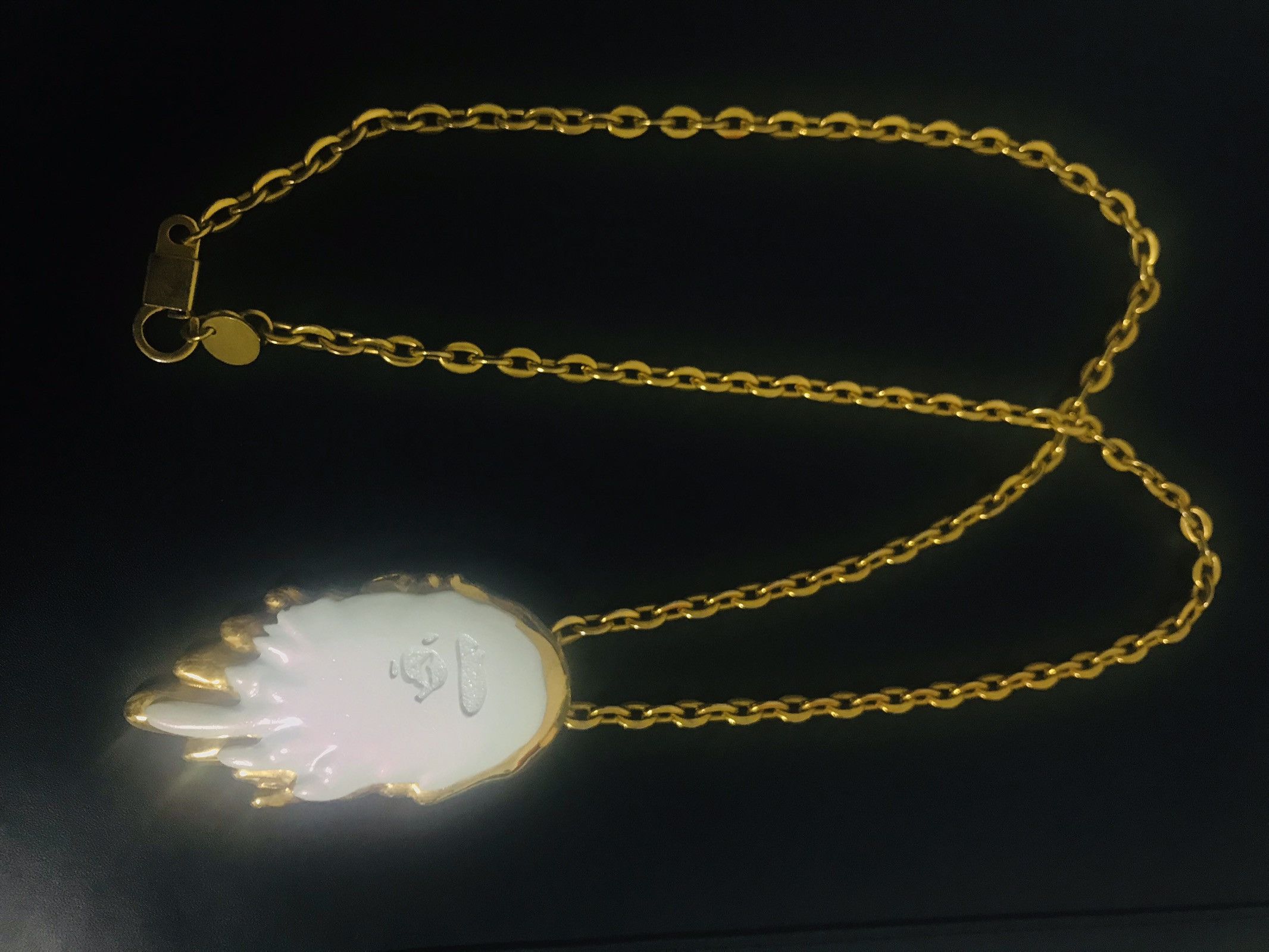 Bape Bape x Ambush Gold Ape Head chain | Grailed