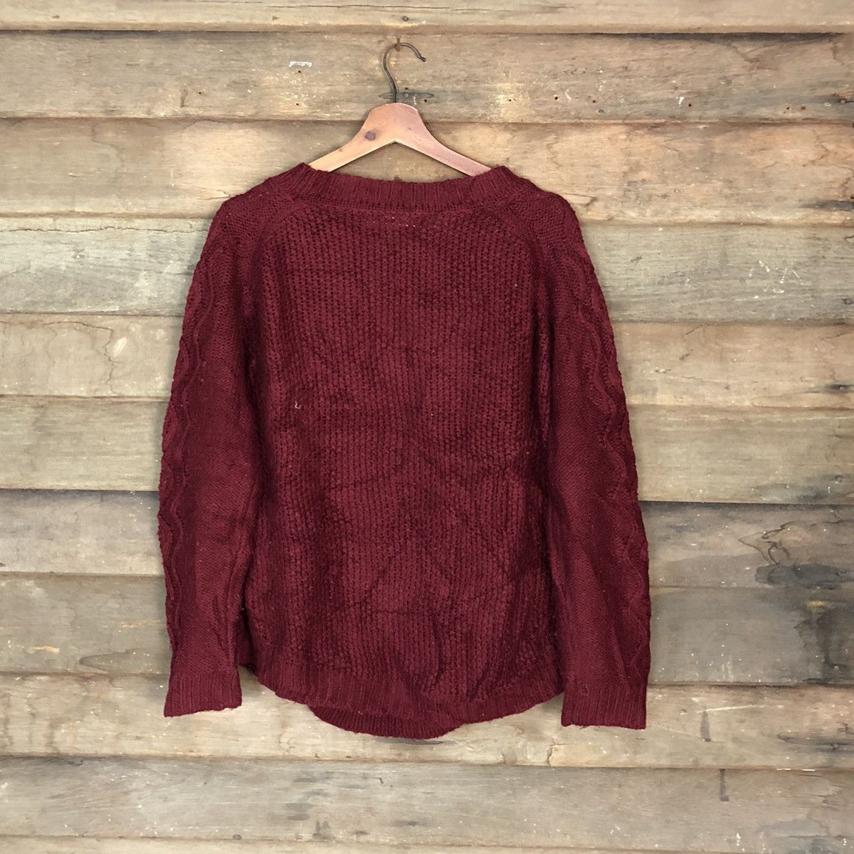 Aran Isles Knitwear × Coloured Cable Knit Sweater × Streetwear Frames ...