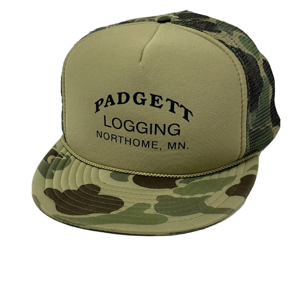 Nissin Vtg 80’s Mesh TRUCKER Hat LOGGING Snapback CAMO Logger Cap | Grailed