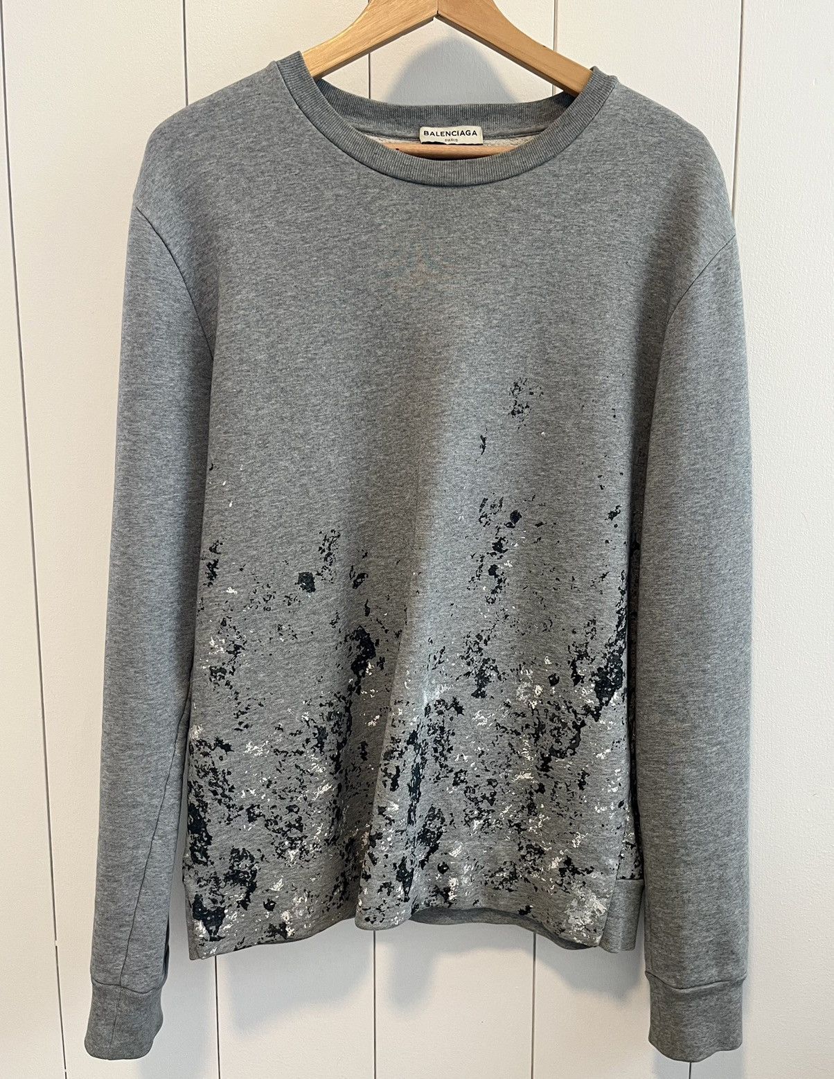 Balenciaga Balenciaga Paint Splatter Sweatshirt | Grailed