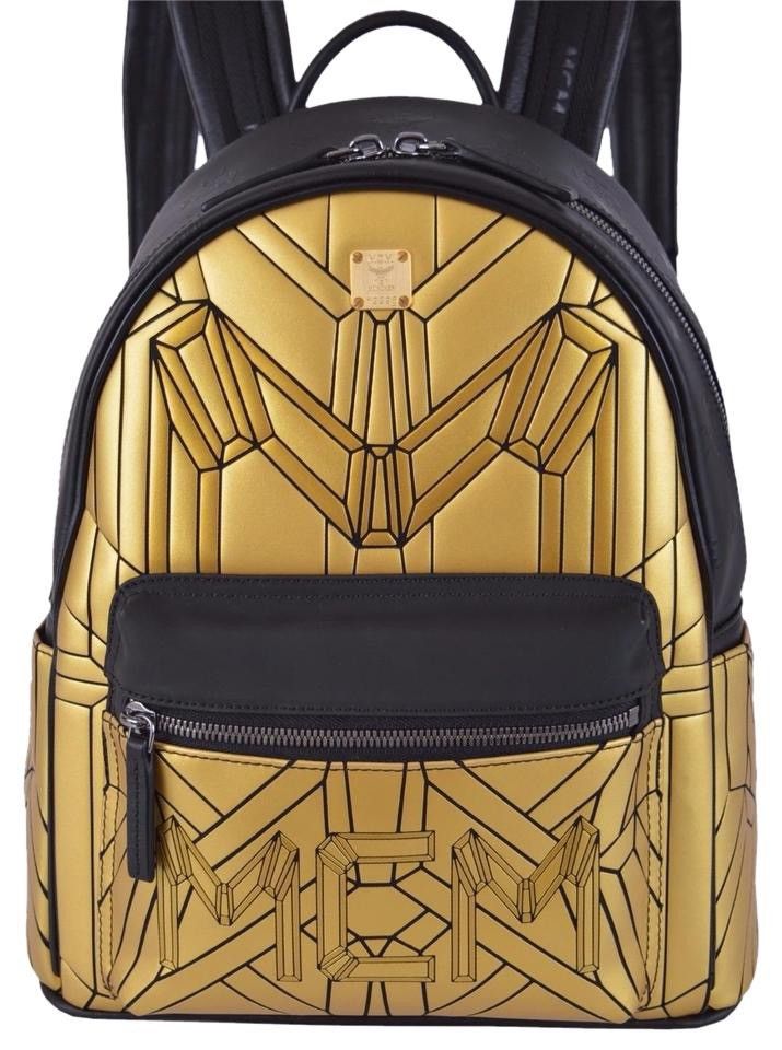 MCM MCM Small Gold Backpack SCRATCHES | Grailed
