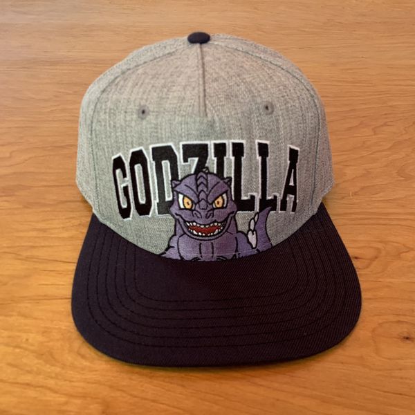 Movie Godzilla Snapback Hat Embroidered Spellout Cap | Grailed