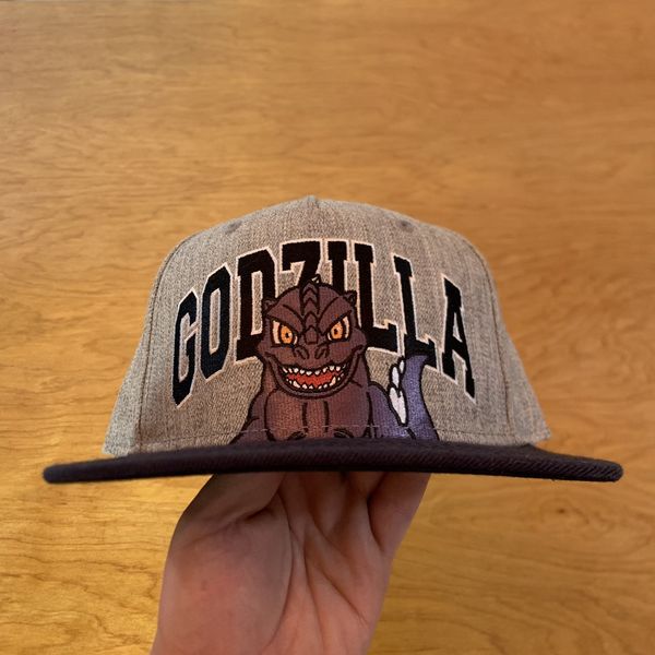 Movie Godzilla Snapback Hat Embroidered Spellout Cap | Grailed