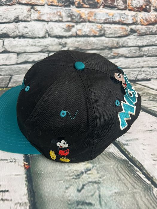Disney VTg Disney Mickey Mouse Embroidered Snapback Hat | Grailed