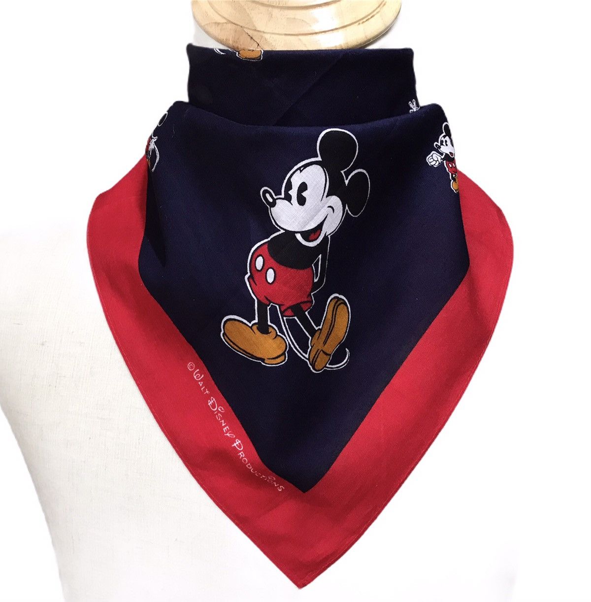 Mickey Mouse disney mickey mouse scarf bandana handkerchief | Grailed