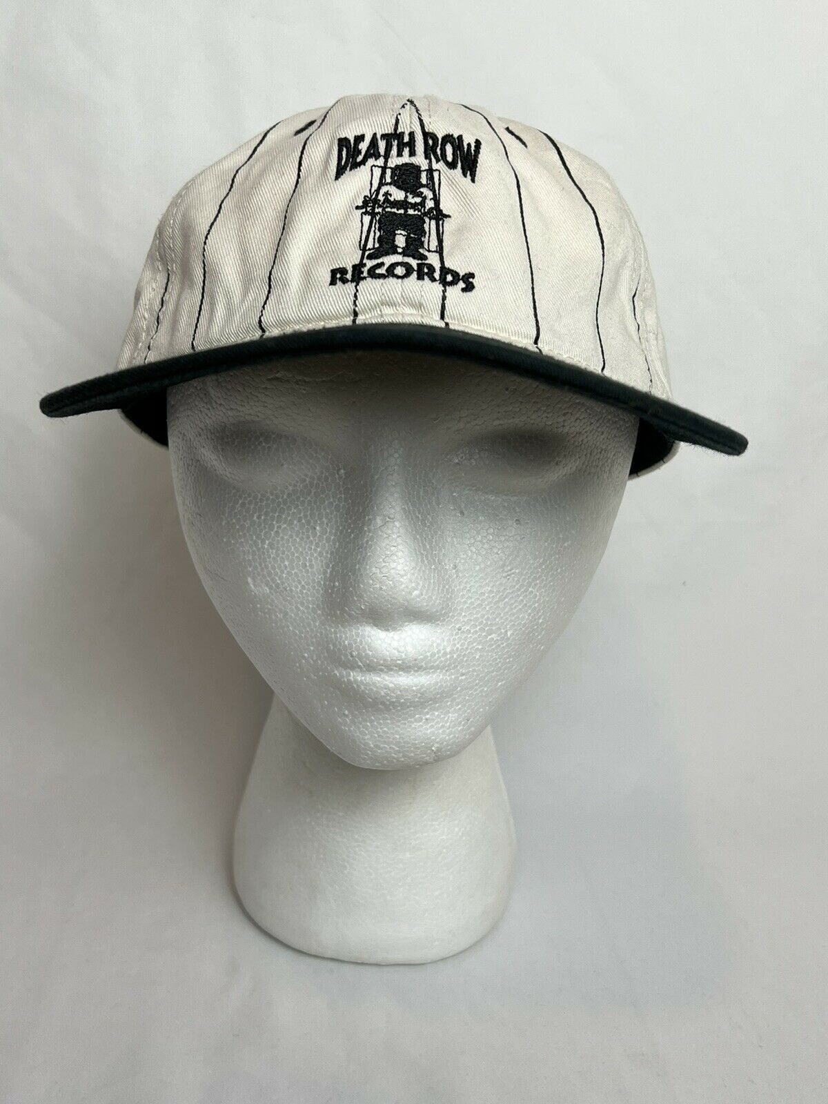 Death Row Records Death Row Records Black White Pinstripe Snapback ...