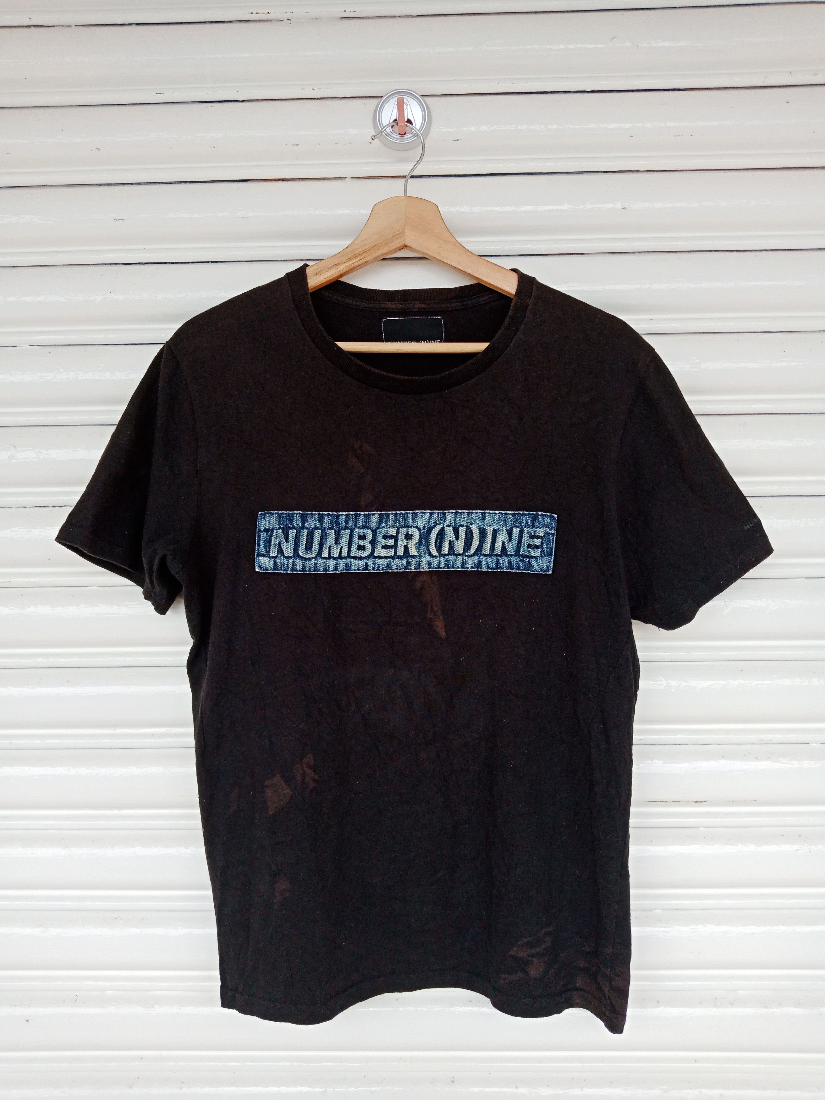 Number (N)ine Number Nine Denim Spell Out Bleach | Grailed