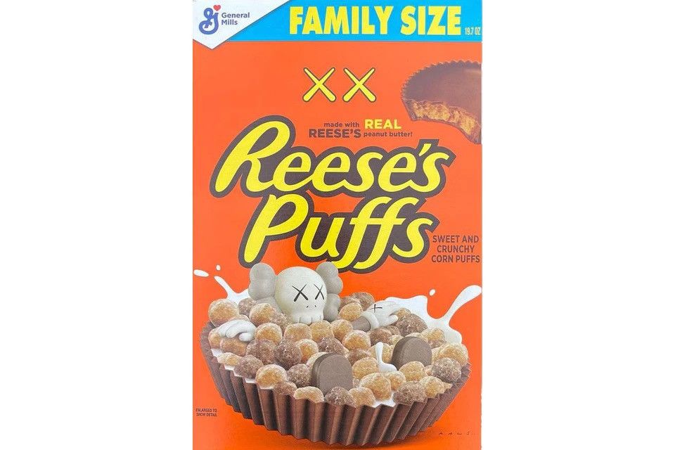 Kaws Kaws Reese’s Puffs Cereal box (4 in stock) | Grailed