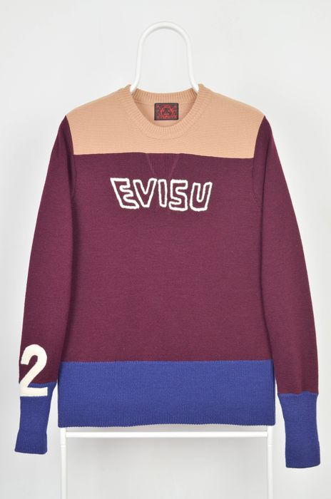 Evisu Evisu Big Logo Wool Sweater 1538AC | Grailed