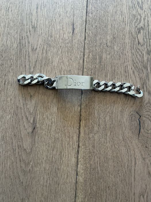 Dior Dior Pill Silver Cable Bracelet | Grailed