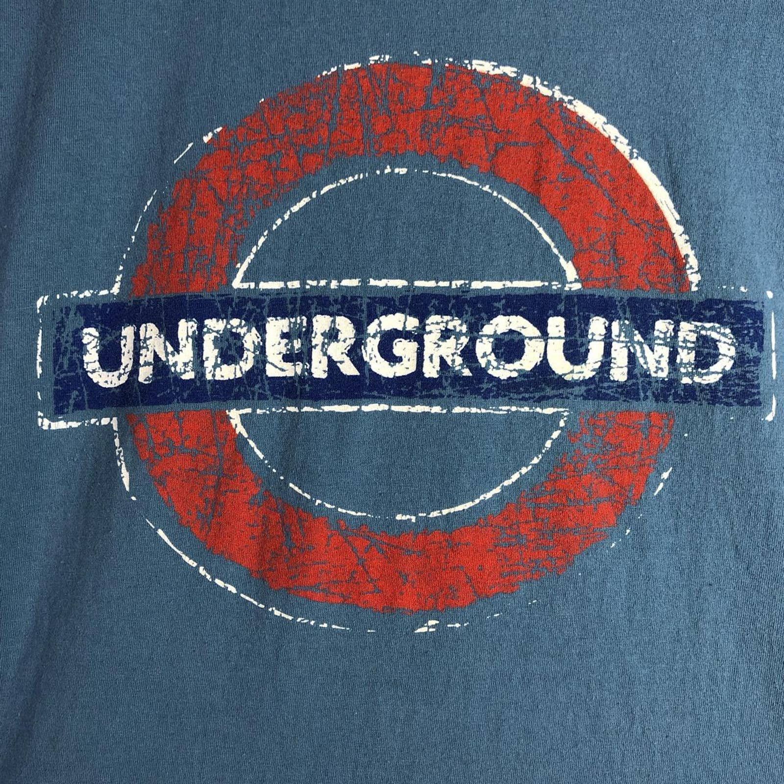 Underground London Underground T Shirt Tube Mens Logo Blue Large | Grailed