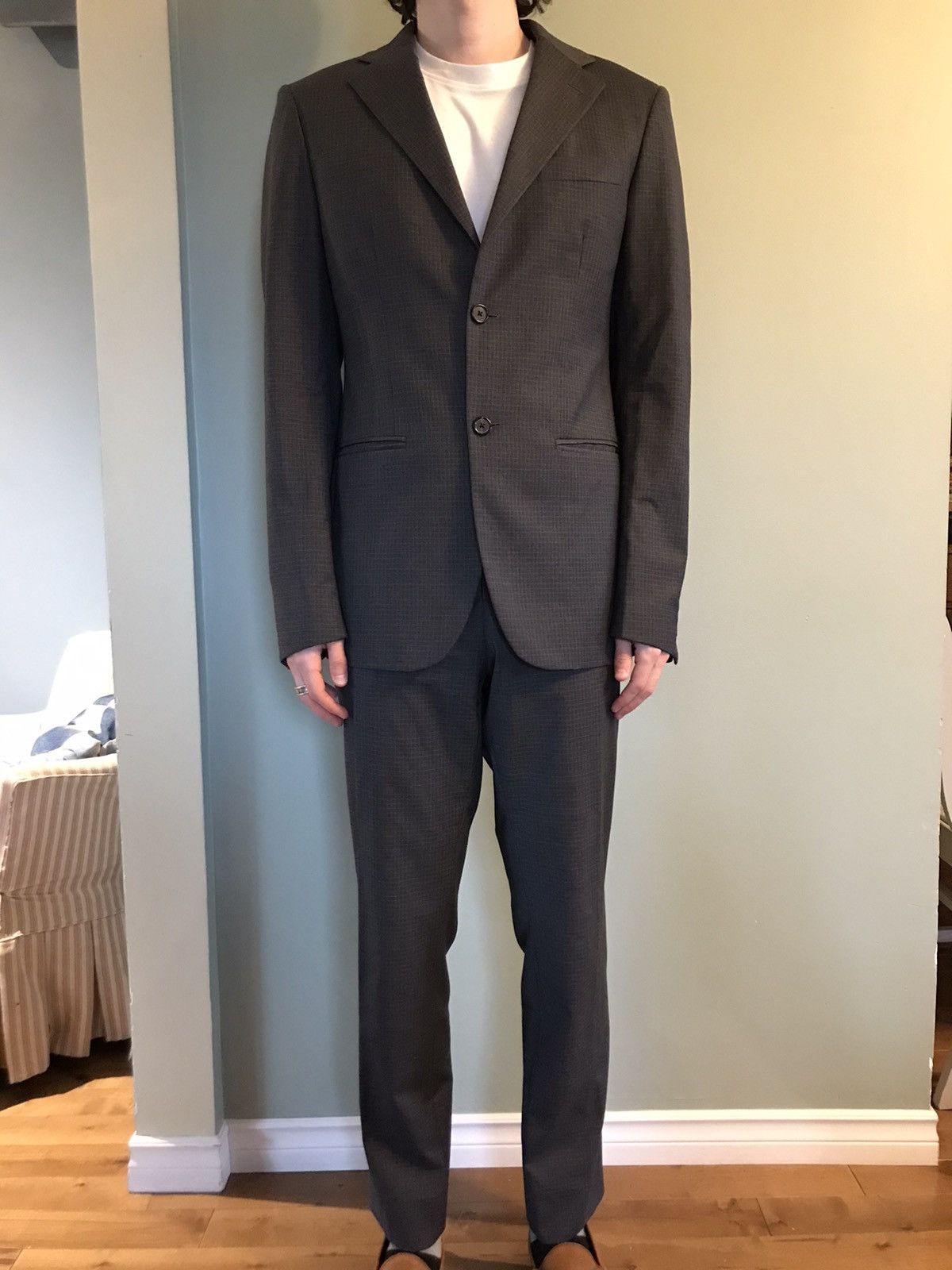 Raf Simons RAF simons checkered two piece suit | Grailed