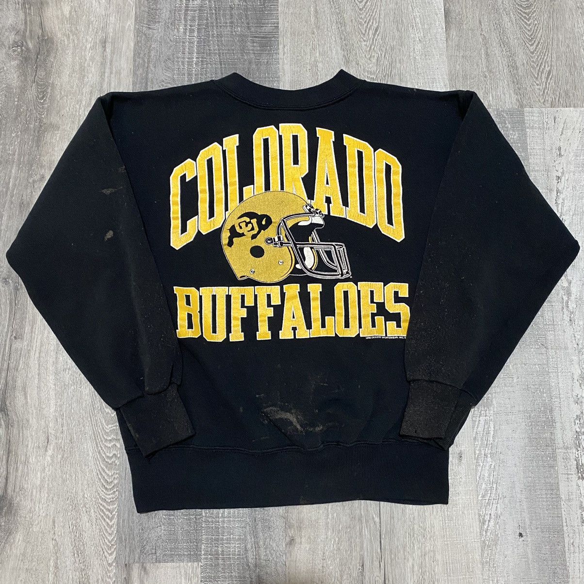 Vintage Vintage Colorado Buffaloes 1990 CU Buffs College Sweatshirt ...