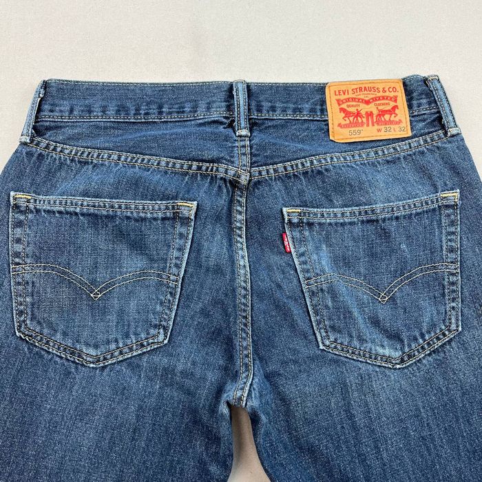 Levi's Levis 559 Relaxed Straight Fit Blue Denim Jeans Mens 32x32 | Grailed