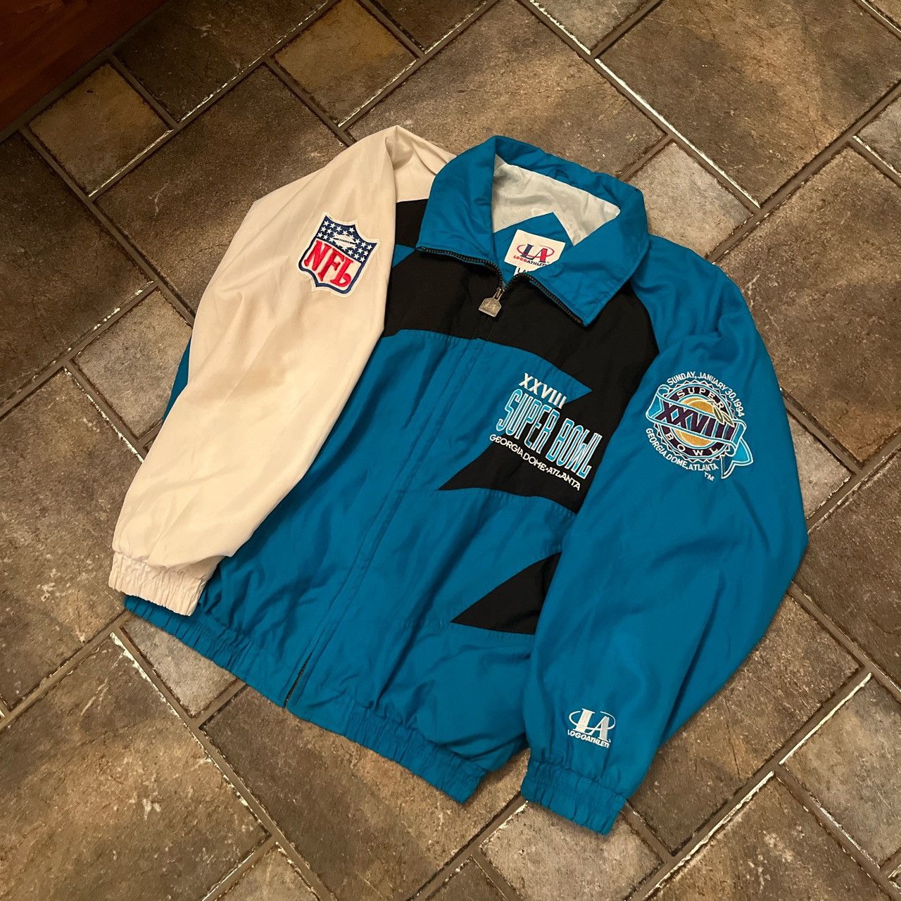 Logo Athletic × Vintage Vintage 1994 Super Bowl Shark Tooth Jacket ...