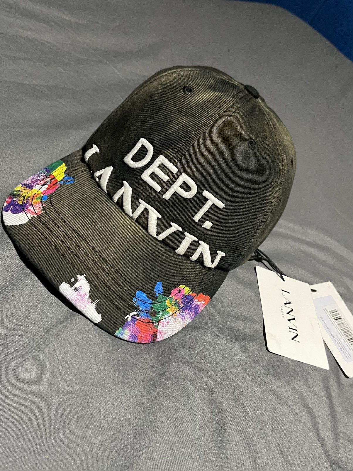 Lanvin GALLERY DEPT. X LANVIN CAP HAT NEW PAINT MULTI COLOR | Grailed