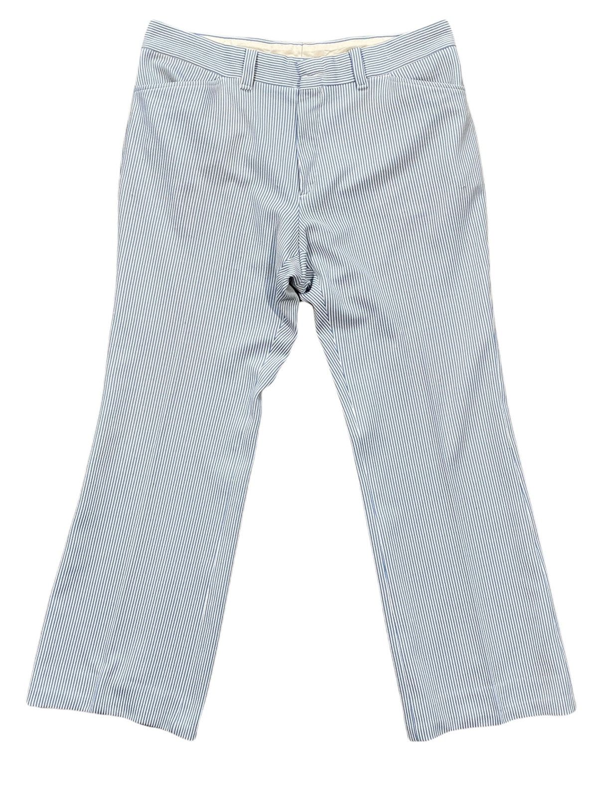 Levi's × Streetwear × Vintage 70s blue and white striped levis pantela ...