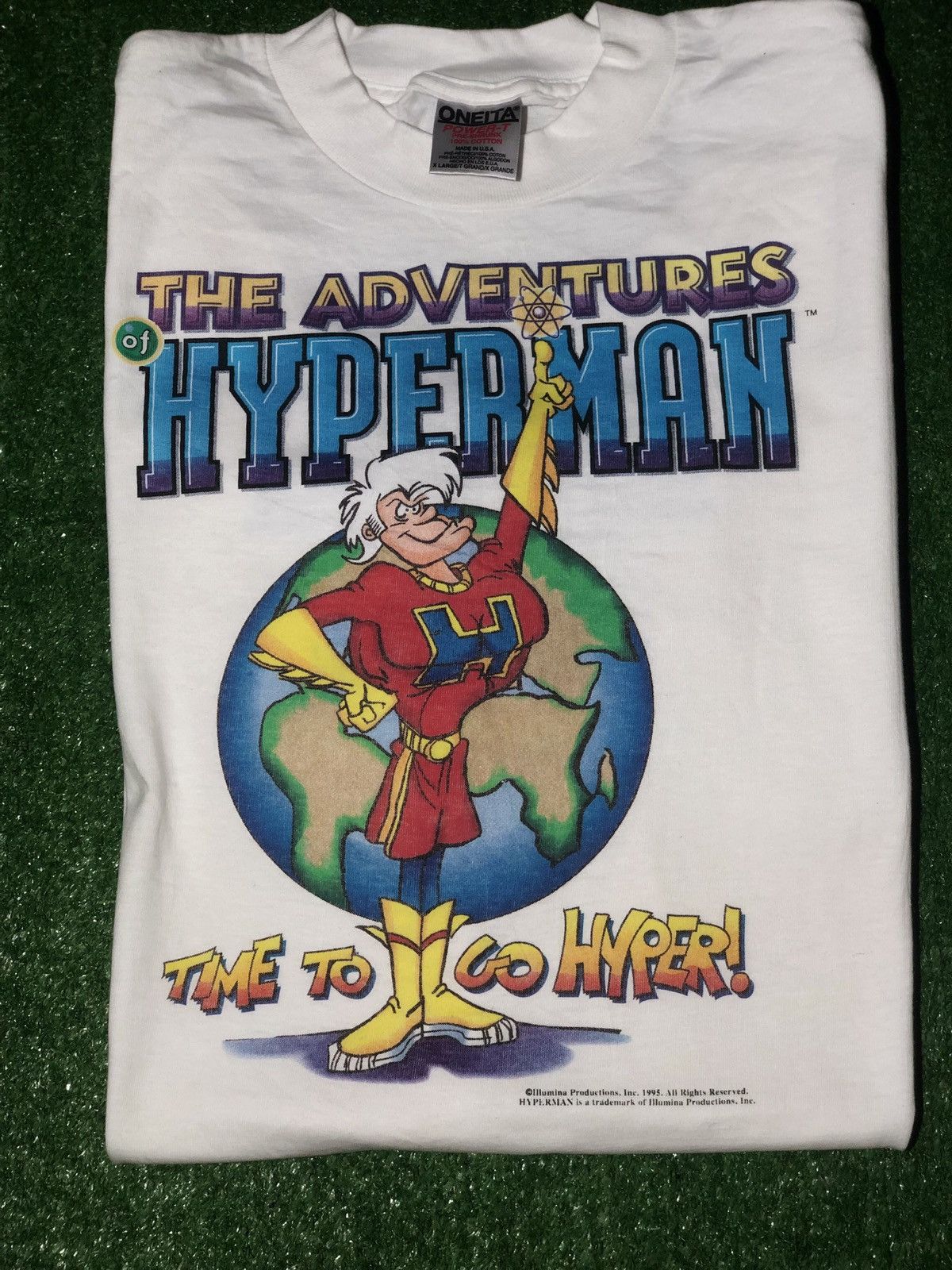 Cartoon Network × Vintage THE ADVENTURES OF HYPERMAN IBM VINTAGE TEE ...