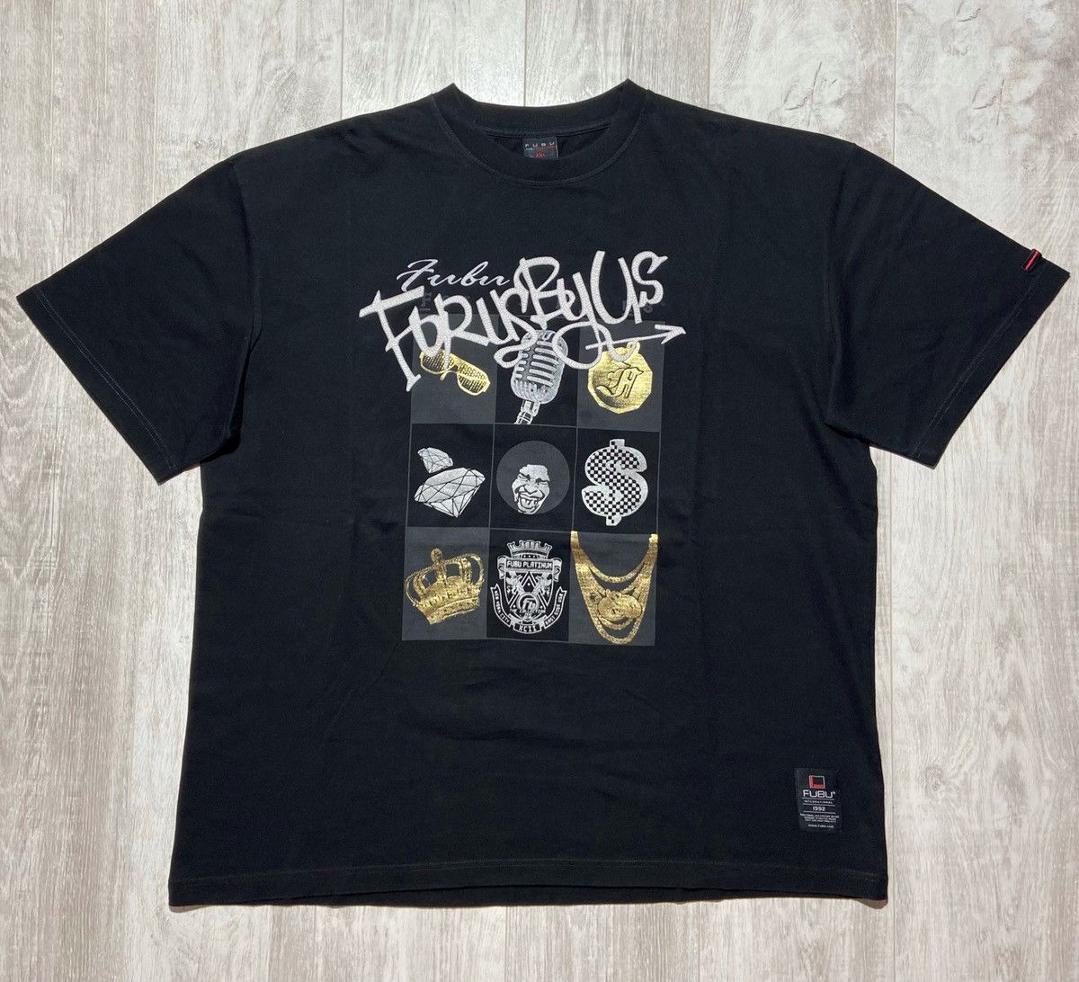 Fubu × Rap Tees × Vintage Vintage Fubu For Us By Us Rap Hip Hop T-Shirt ...