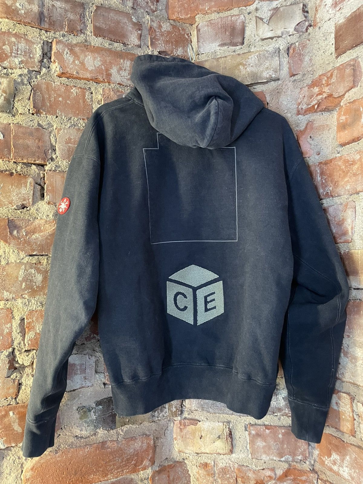 Cav Empt Logo-embroidered cotton hoodie | Grailed