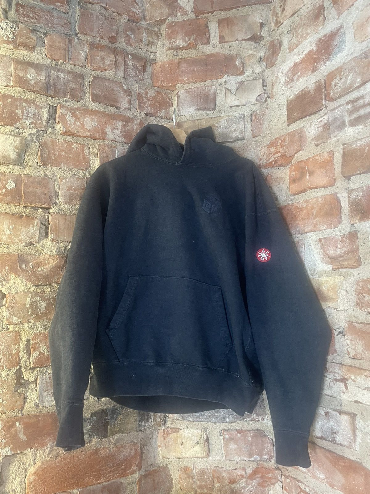 Cav Empt Logo-embroidered cotton hoodie | Grailed