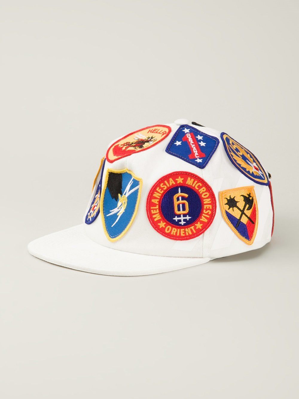 Off-White Patch detail cap in white | Grailed