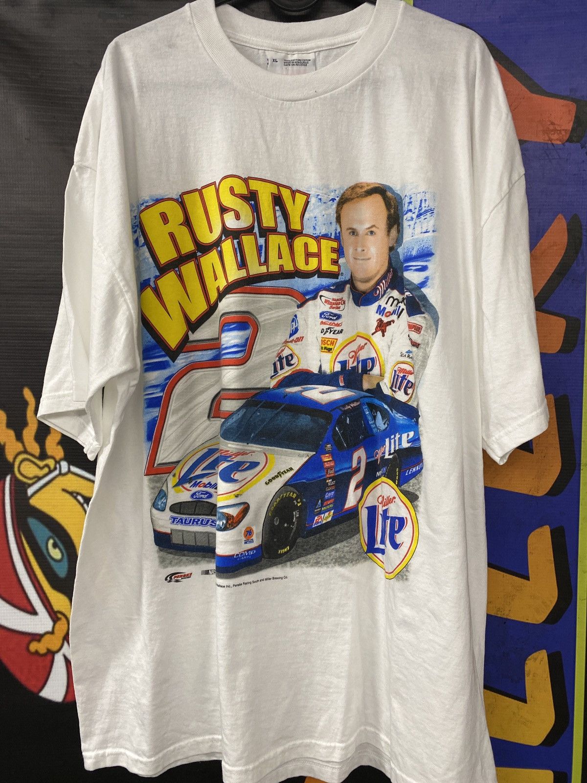 NASCAR × Vintage Vintage nascar rusty Wallace shirt | Grailed