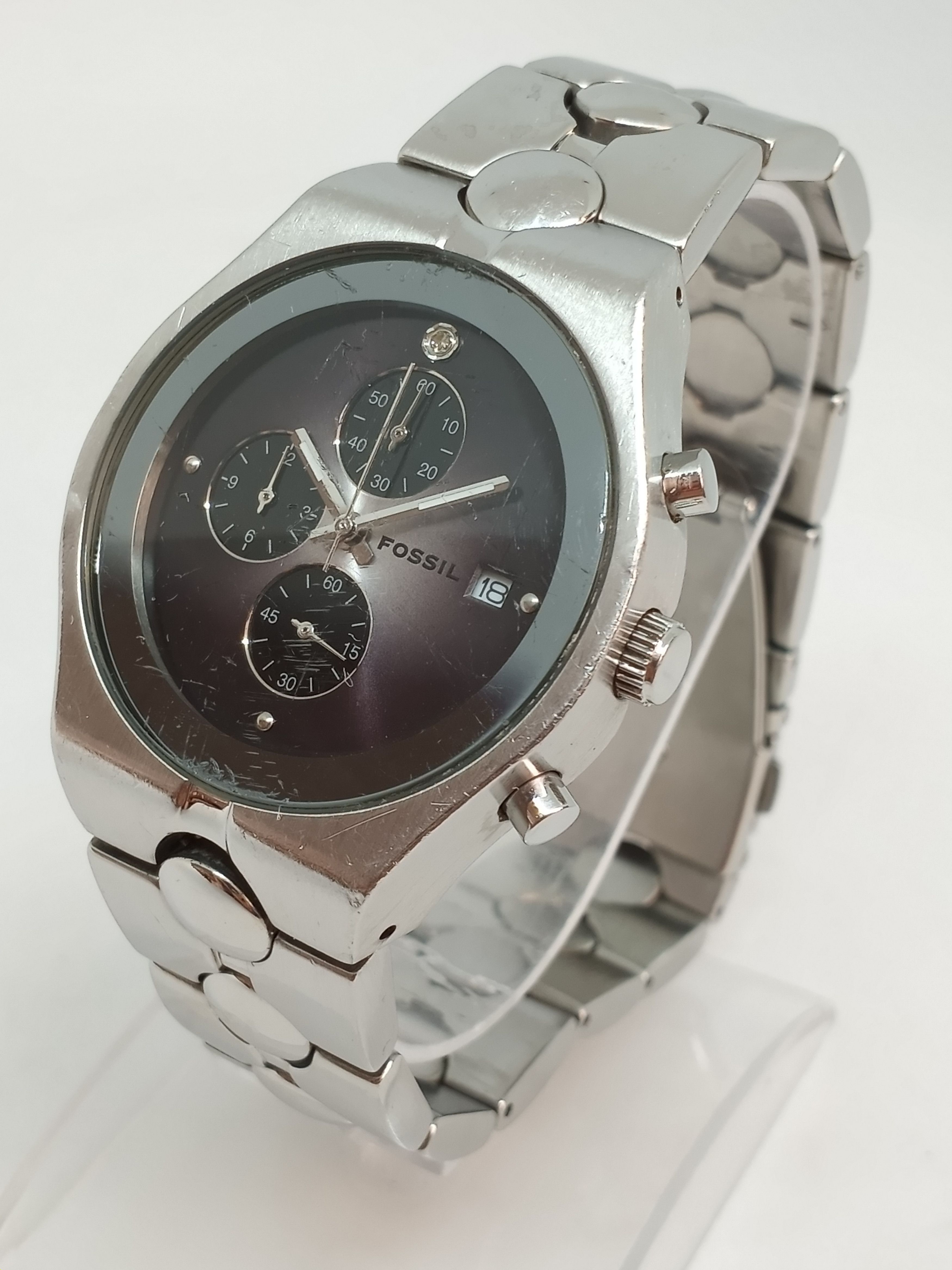 Fossil Fossil FS-2919 Arkitekt Men's 40mm S/Steel Chrono Watch | Grailed