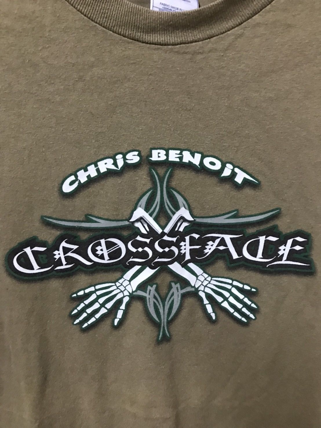 Vintage × Wcw/Nwo × Wwe Chris Benoit crossface 2004 vintage t shirt ...