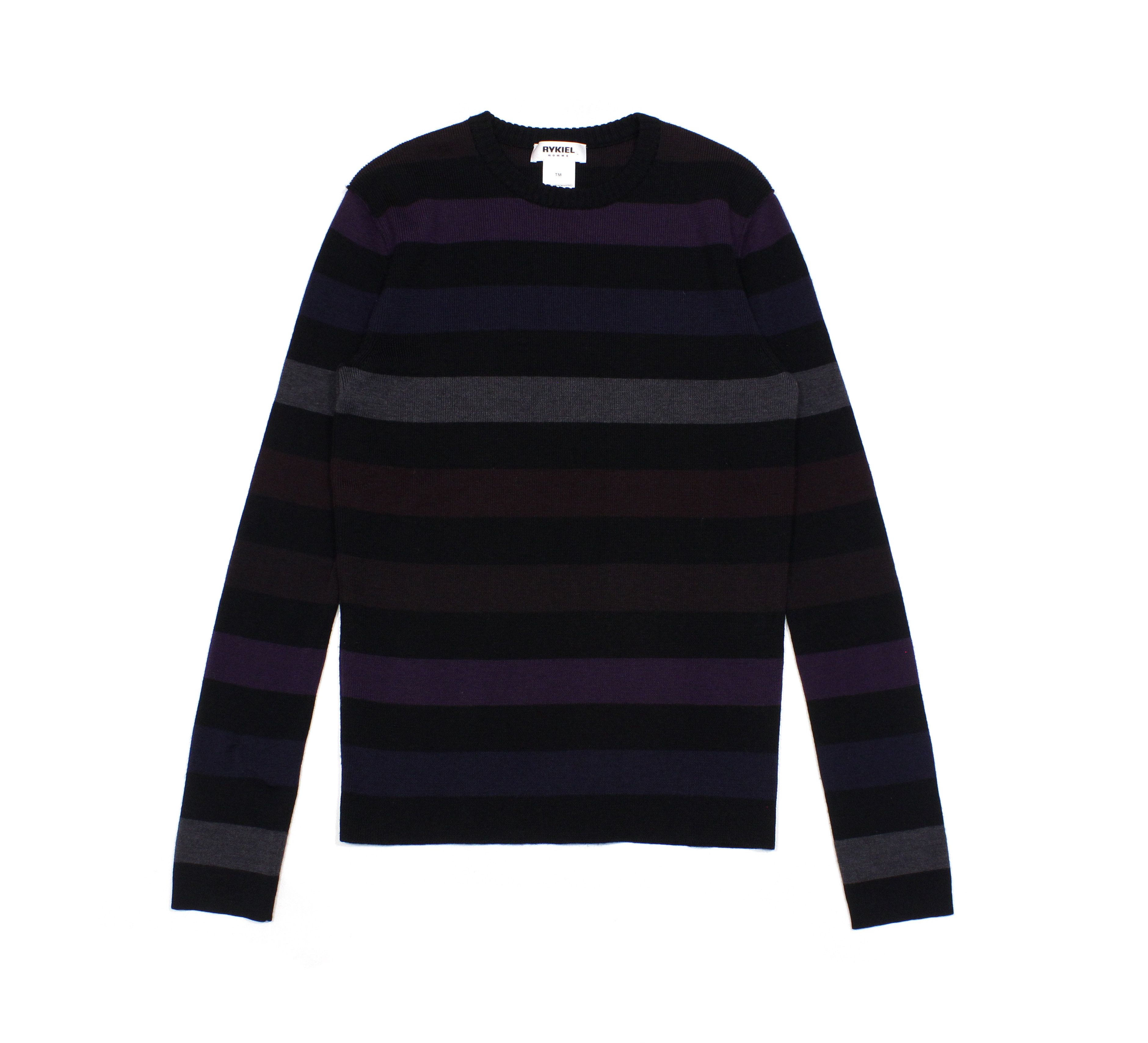 Rykiel Homme Striped Multicolor Wool Sweater Made in Hong Kong | Grailed