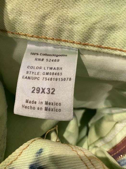 Vale ValeLives Slime Green Stacked Denim Jeans | Grailed