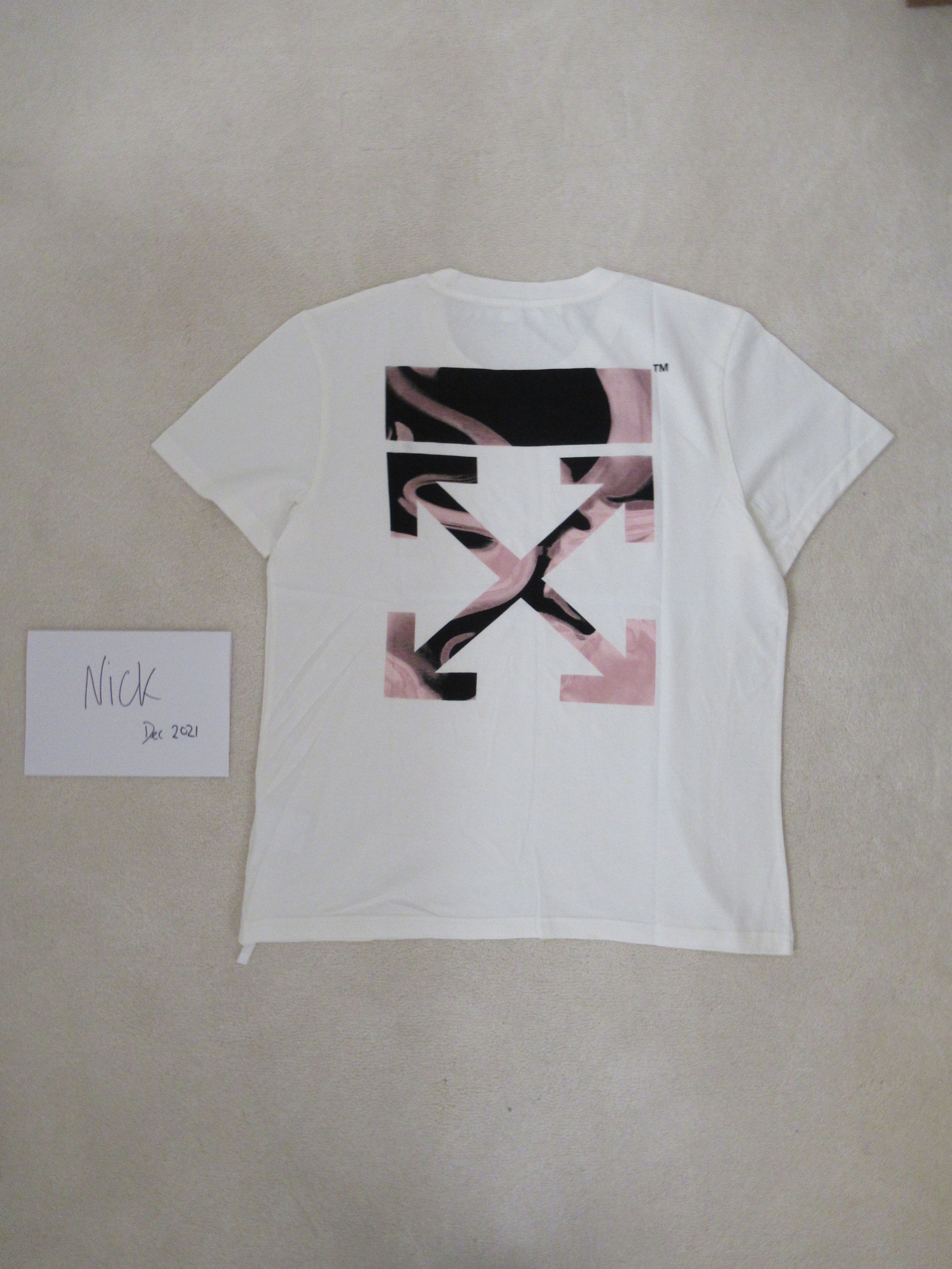 Off-White Off White Liquid Pink Arrow Virgil Large | Grailed