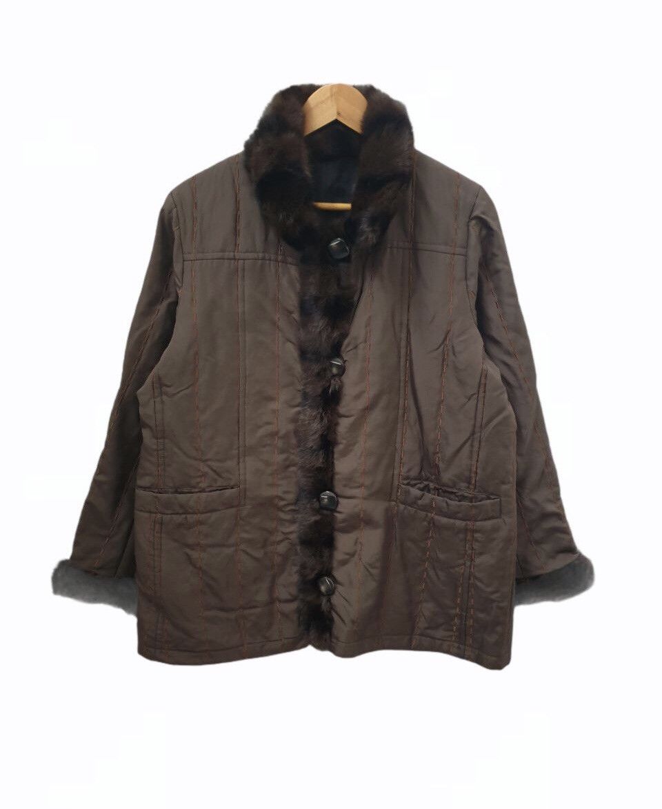 Japanese Brand × Kimono Japan Dragon × Vintage 🐉 Vent De Mer Mink Fur ...