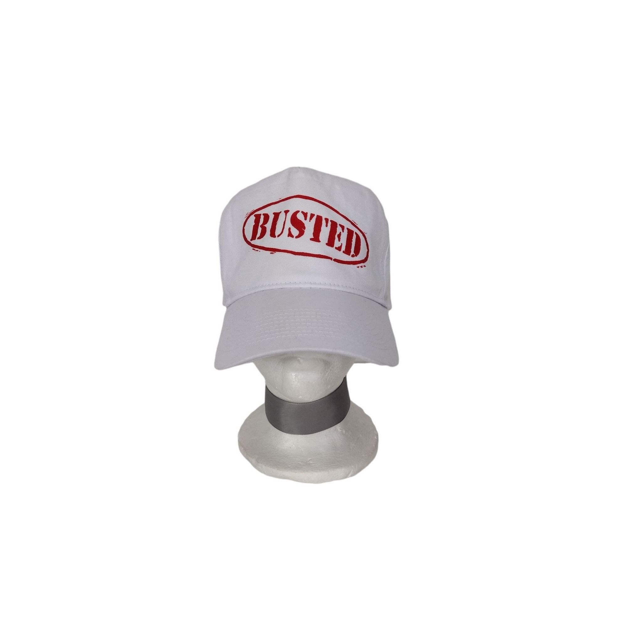 Otto OTTO "Busted" White and Red Snapback Hat Cap | Grailed