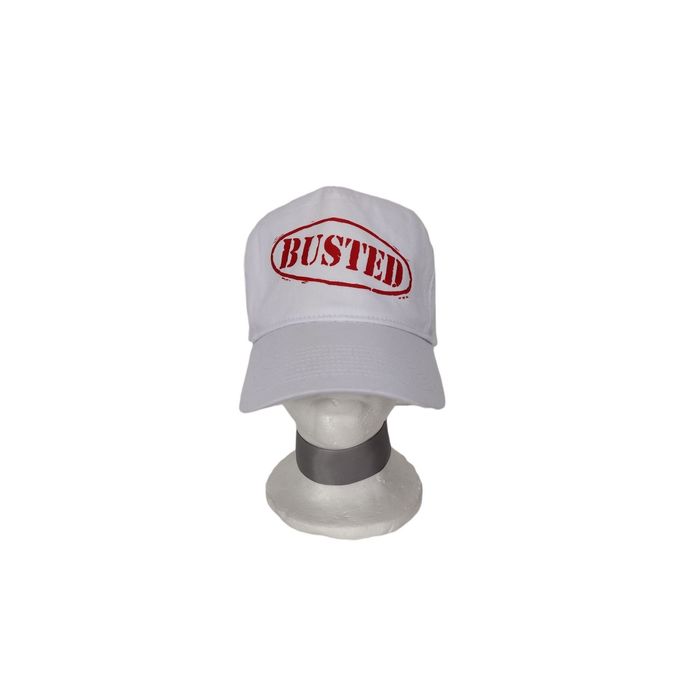 Otto OTTO "Busted" White and Red Snapback Hat Cap | Grailed