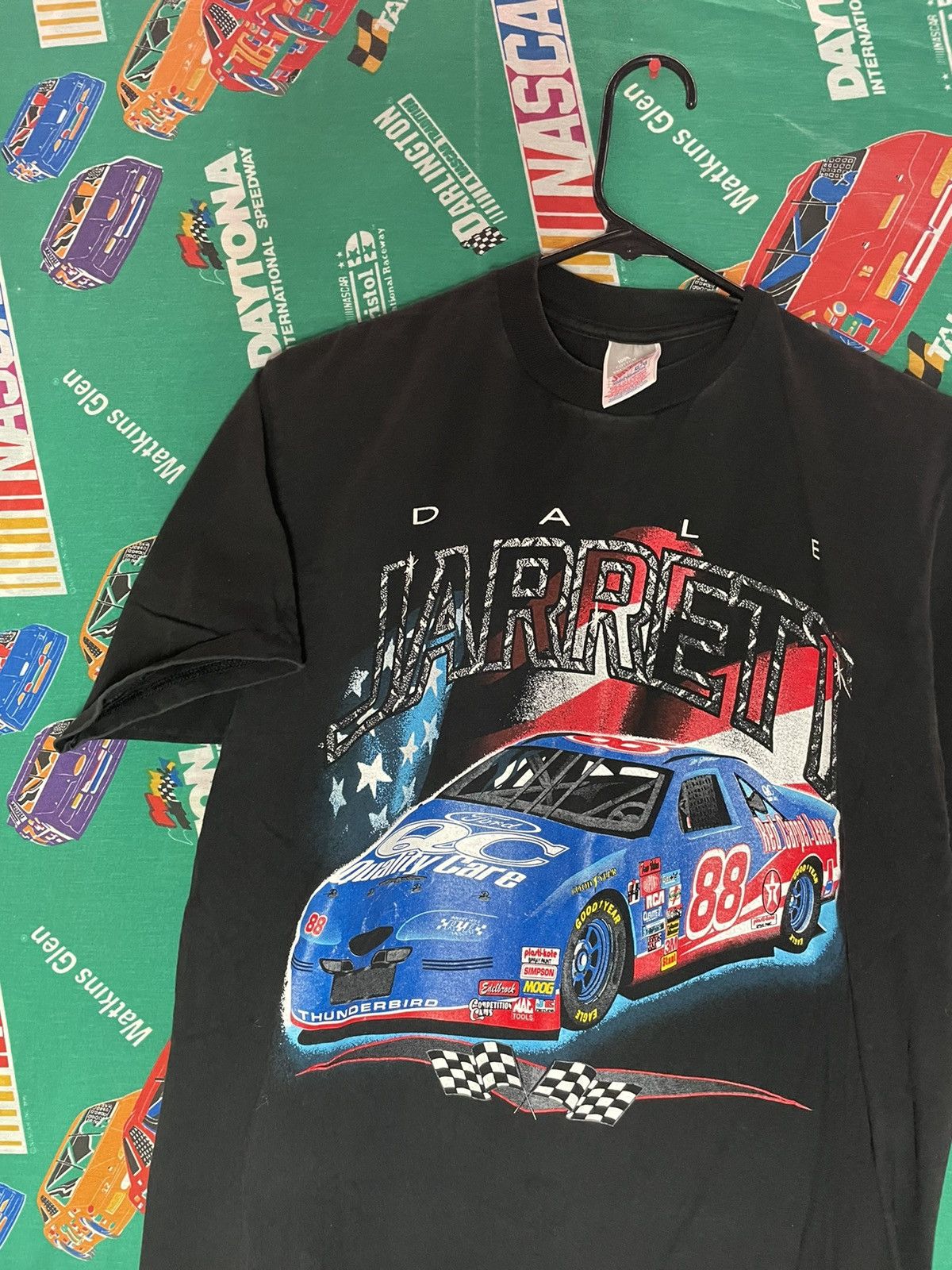 Vintage 1994 Vintage Dale Jarrett Ford Promo NASCAR Shirt Racing 90s ...