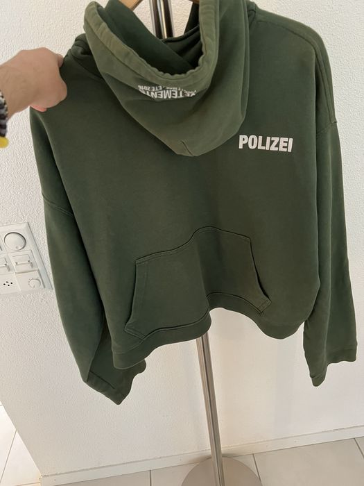Vetements Reversible Polizei Hoodie | Grailed