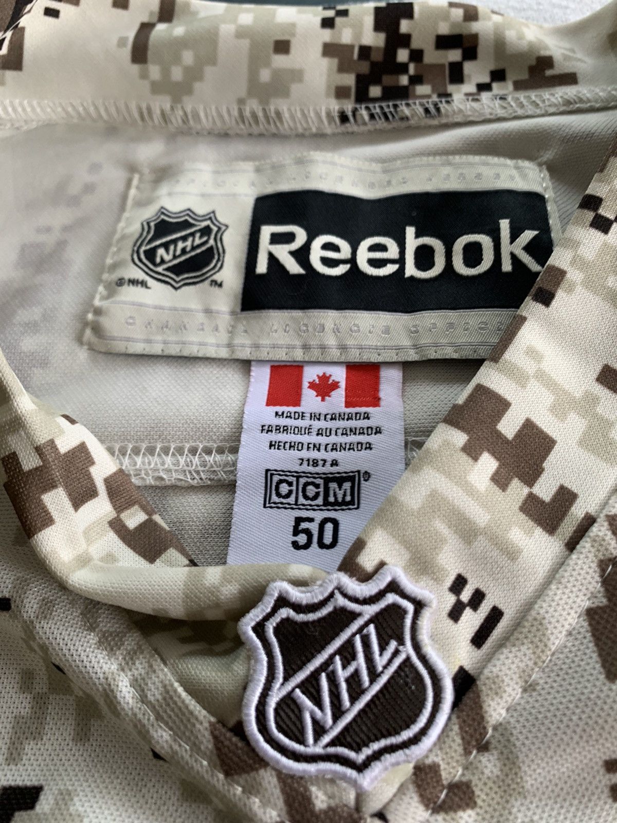 Edwin Edmonton Oilers Reebok NHL Camouflage RARE Jersey | Grailed