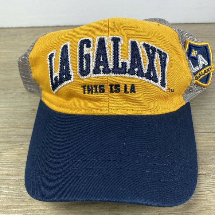 Adidas Los Angeles LA Galaxy Hat MLS Yellow Adidas Snapback Strap | Grailed