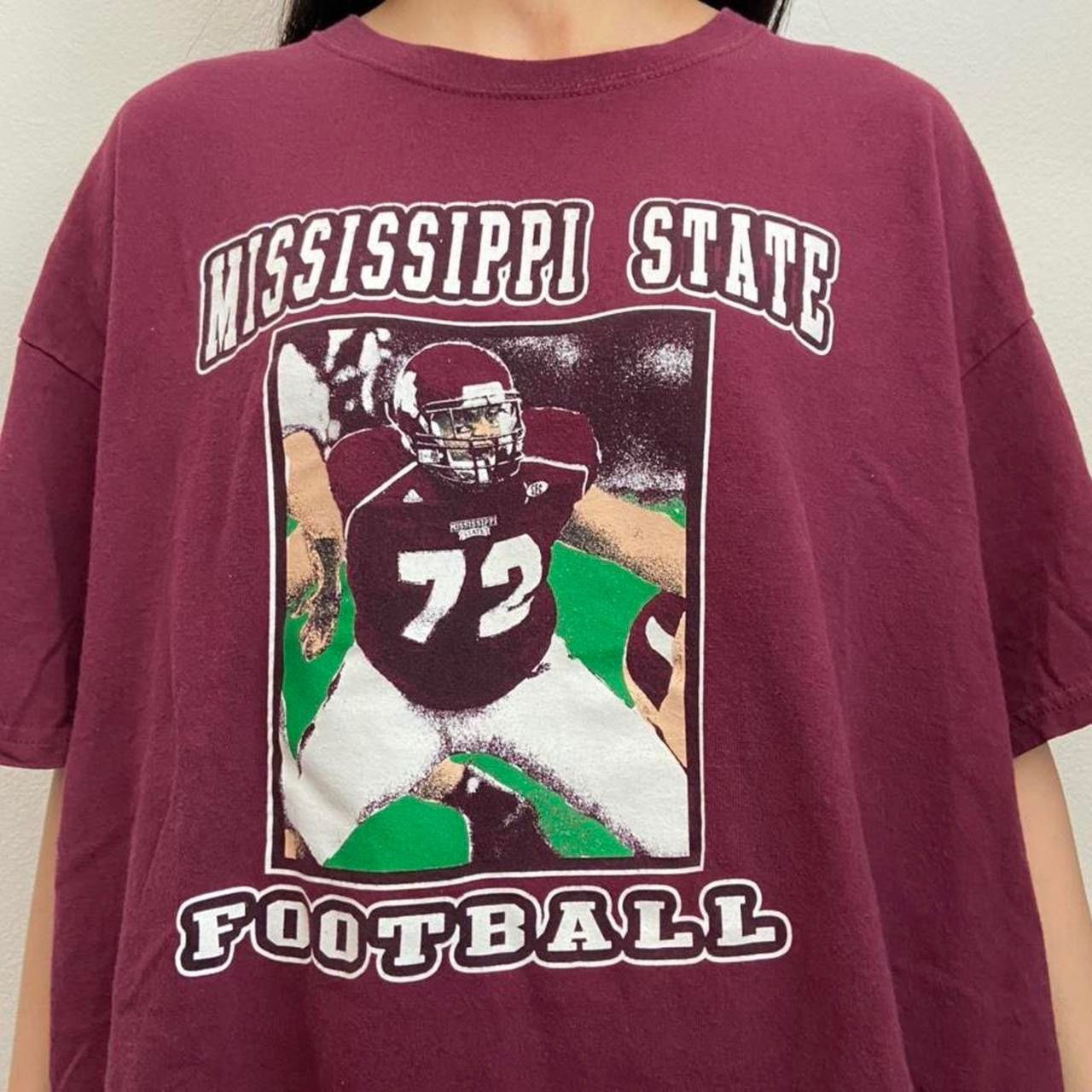 Vintage Vintage Mississippi State 1990s Graphics Maroon Tee Shirt | Grailed