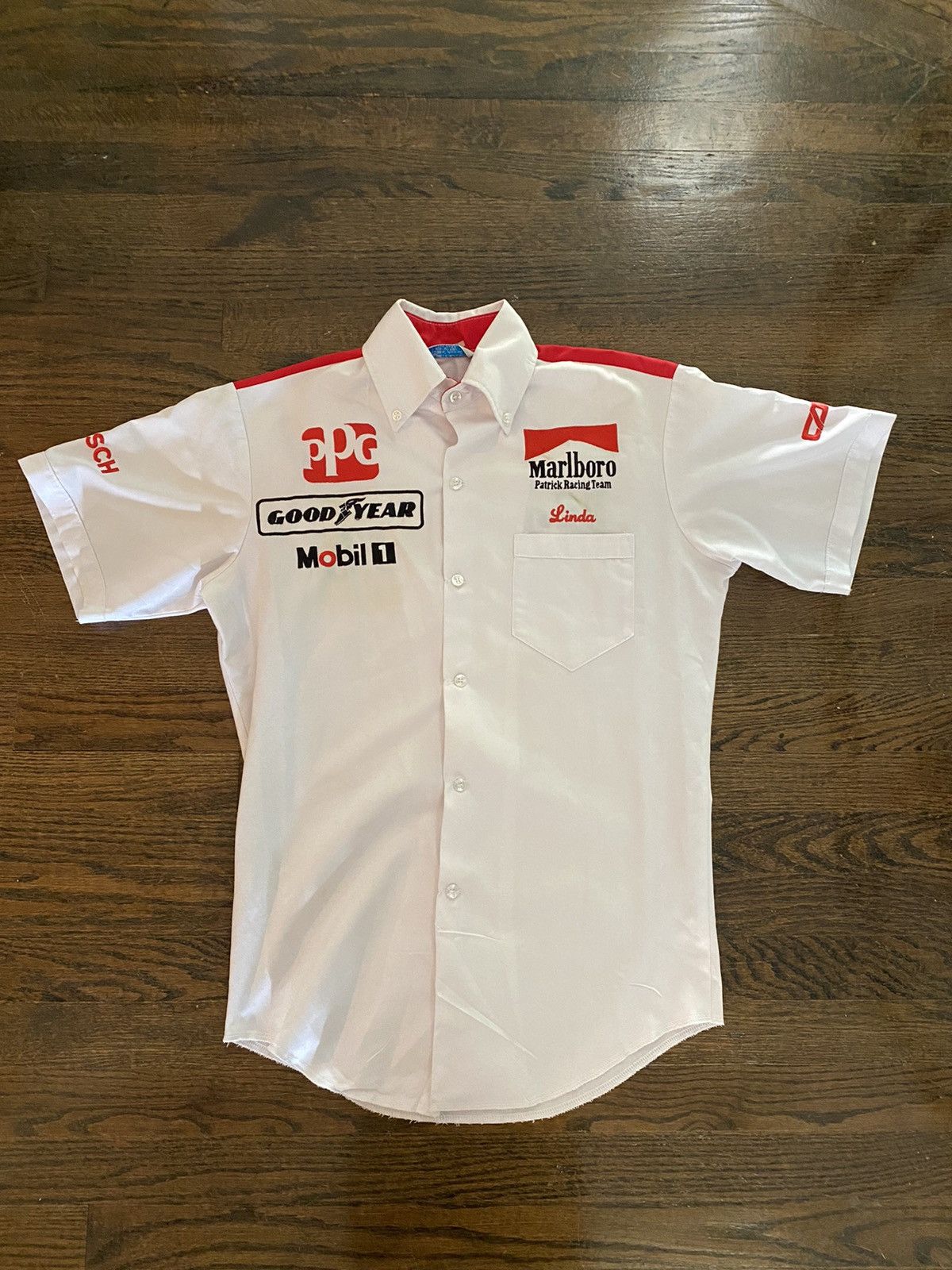 Marlboro × Vintage 1989 Patrick Racing Cart Marlboro Crew Shirt | Grailed
