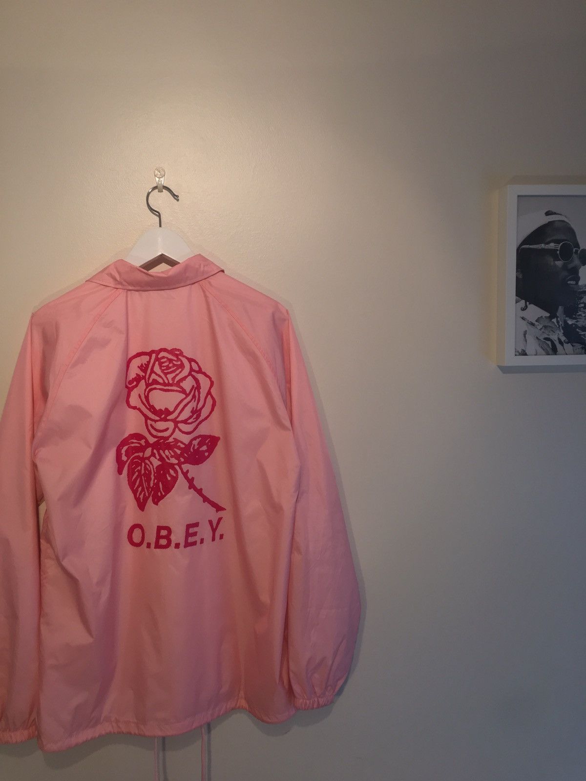 Obey Obey Pink Coach Jacket | Grailed
