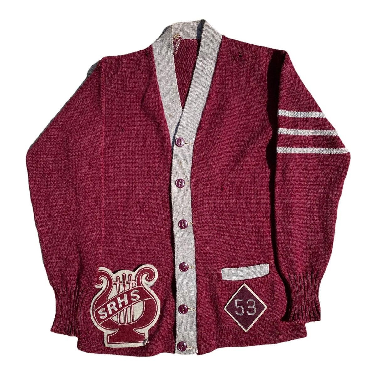 Vintage 1953 South River High School True Vintage Cardigan Sweater ...