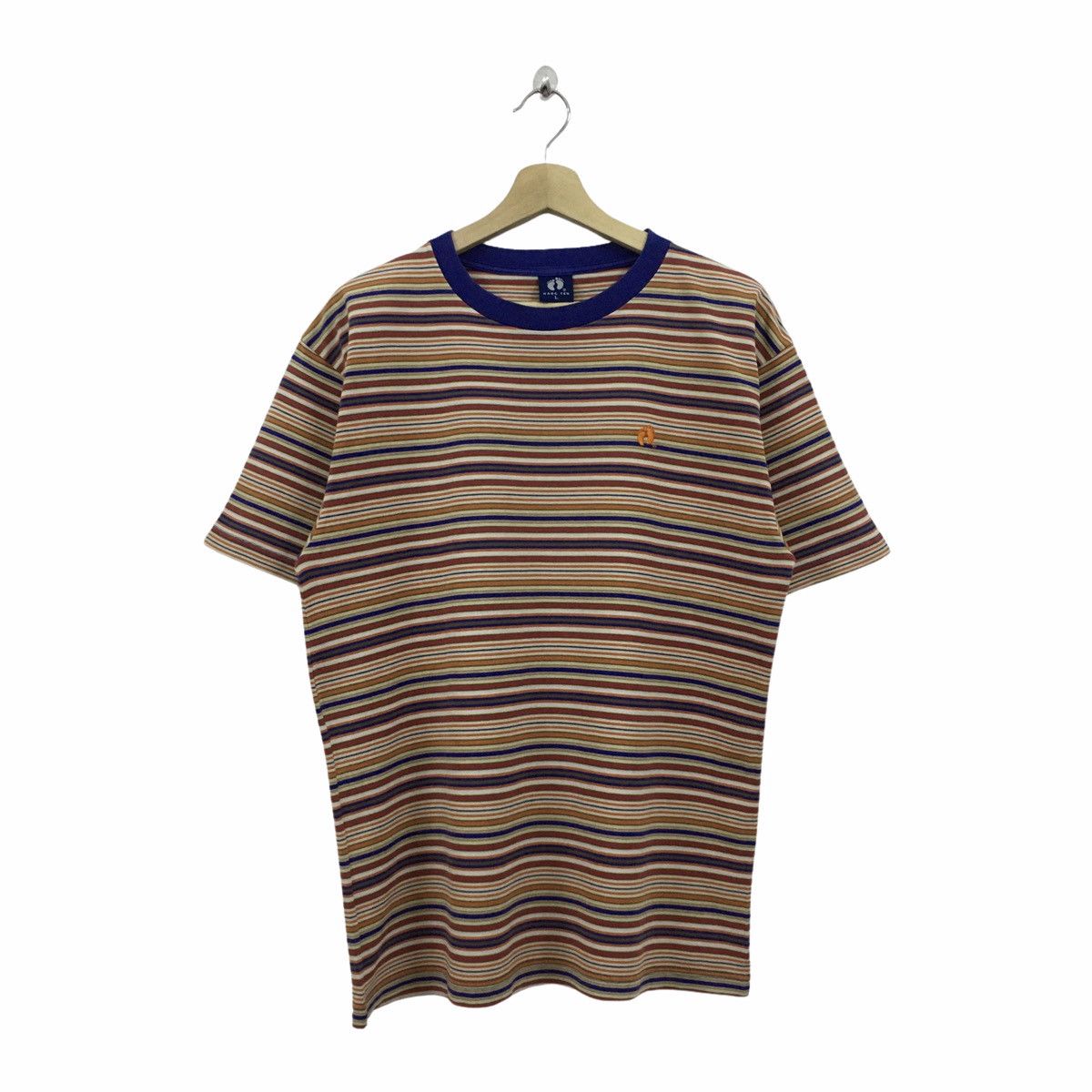 Hang Ten × Rare Rare Hang Ten Small Logo Embroidery Multicolor Striped ...