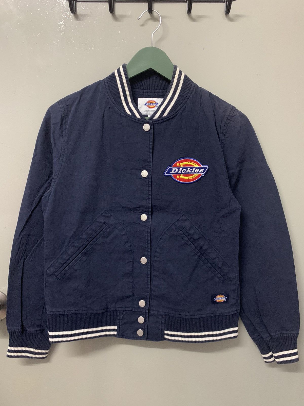 Dickies × Streetwear × Vintage VINTAGE DICKIES PATCHWORK VARSITY JACKET ...