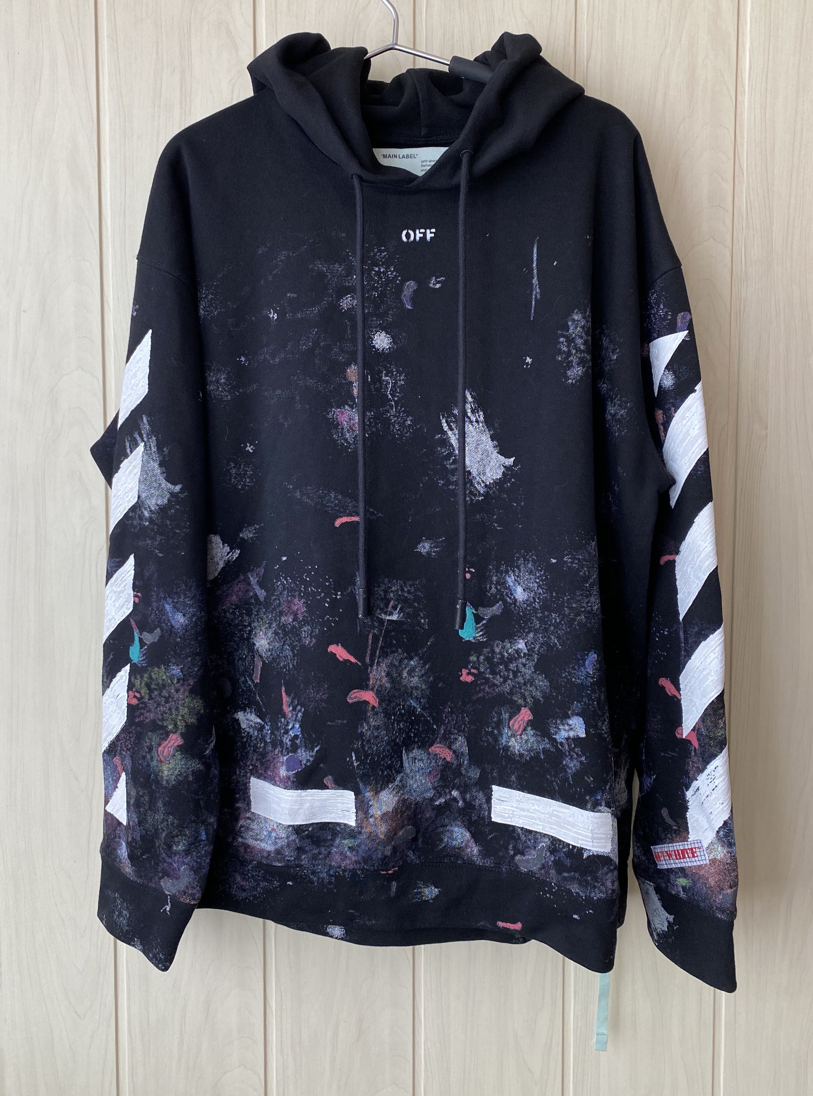 Off-White OFF-WHITE Galaxy PAINT Splatter hoodie | Grailed