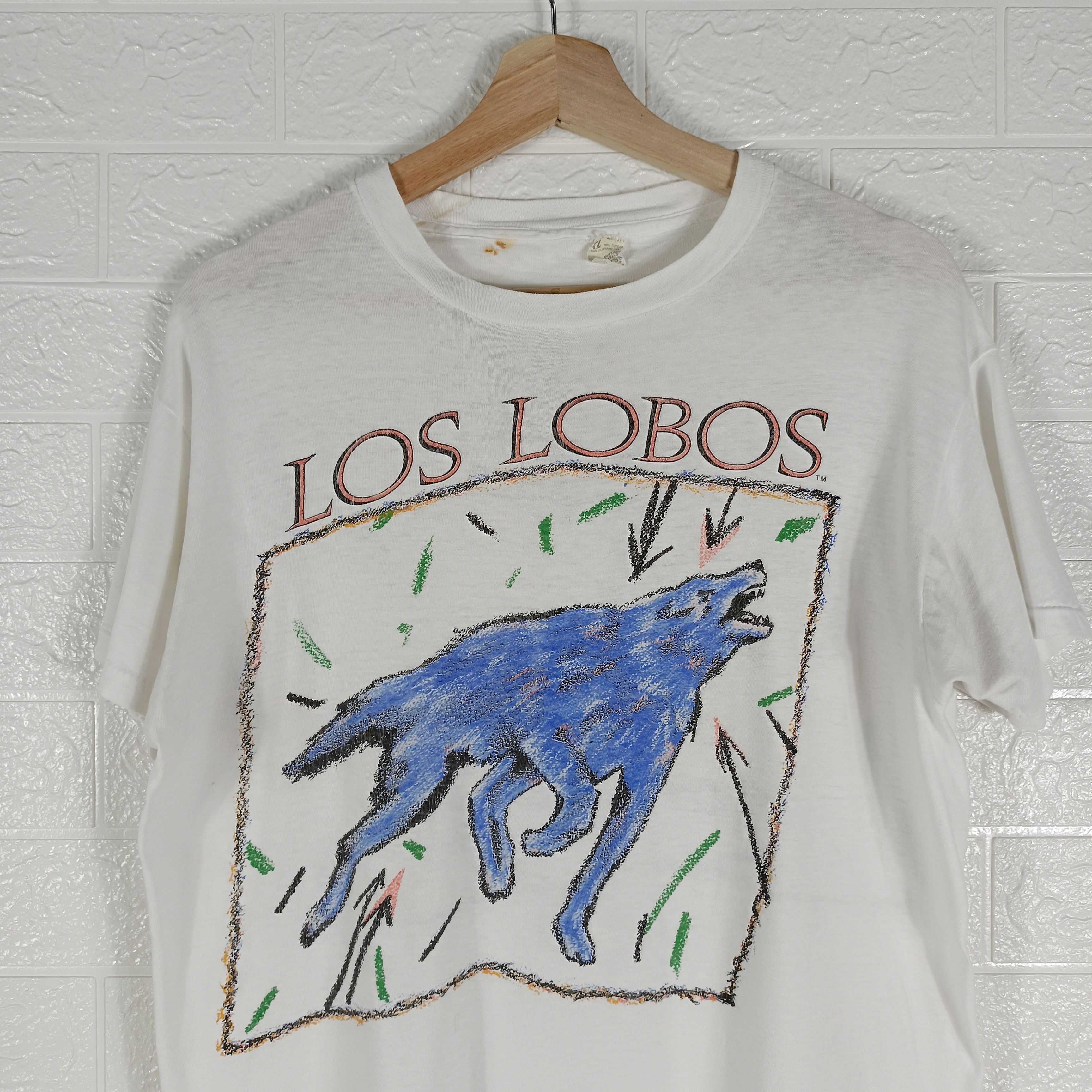 Band Tees × Tour Tee × Vintage VINTAGE 80'S LOS LOBOS TOUR T-SHIRT ...