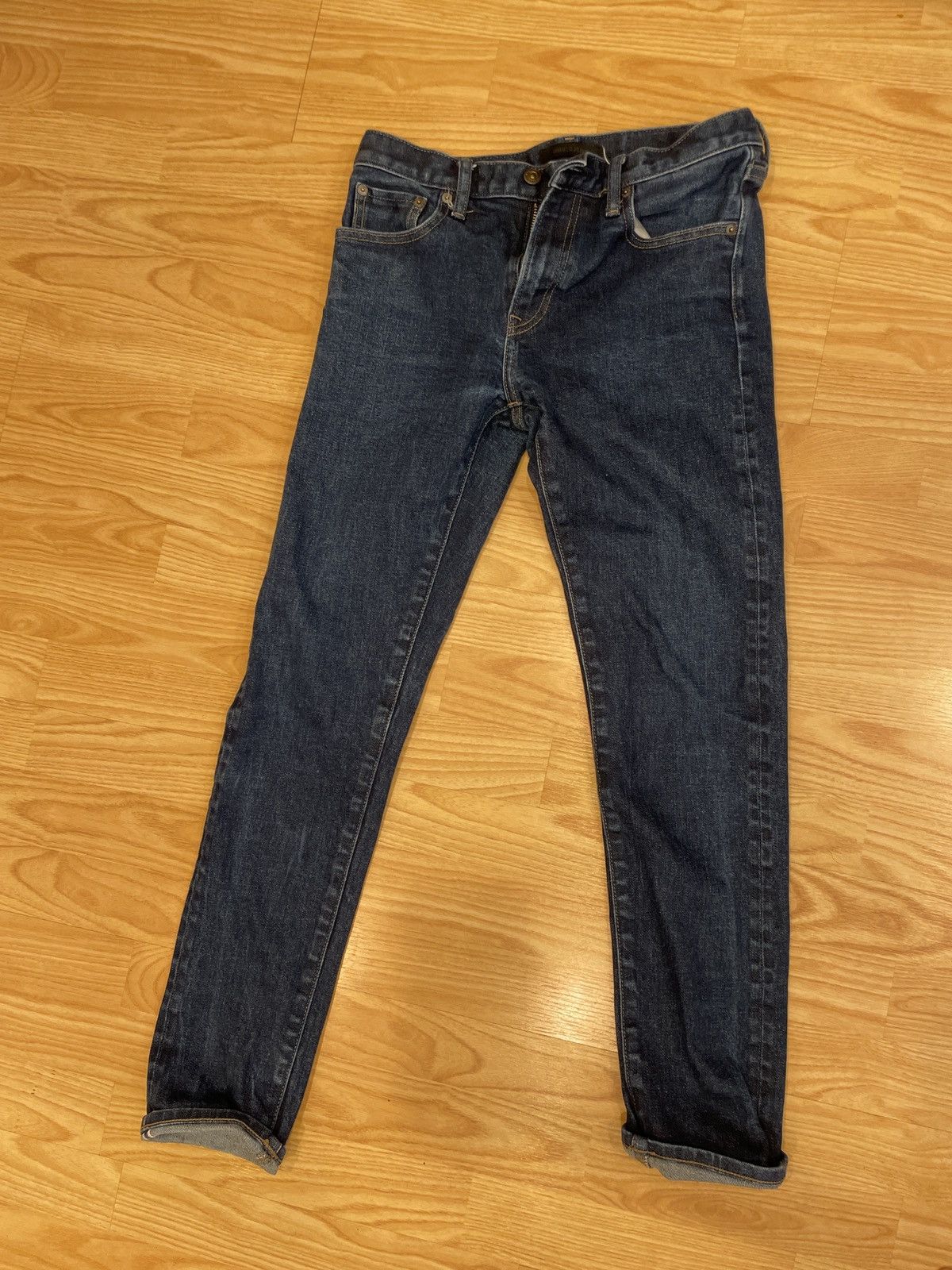 Uniqlo Uniqlo Raw selvaged denim | Grailed